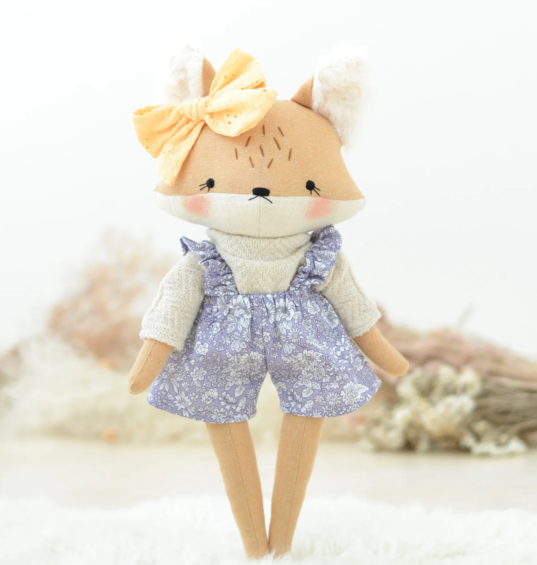 Cute Fox Plush Animal Toy - Canada & USA - Mes Petites Lunes