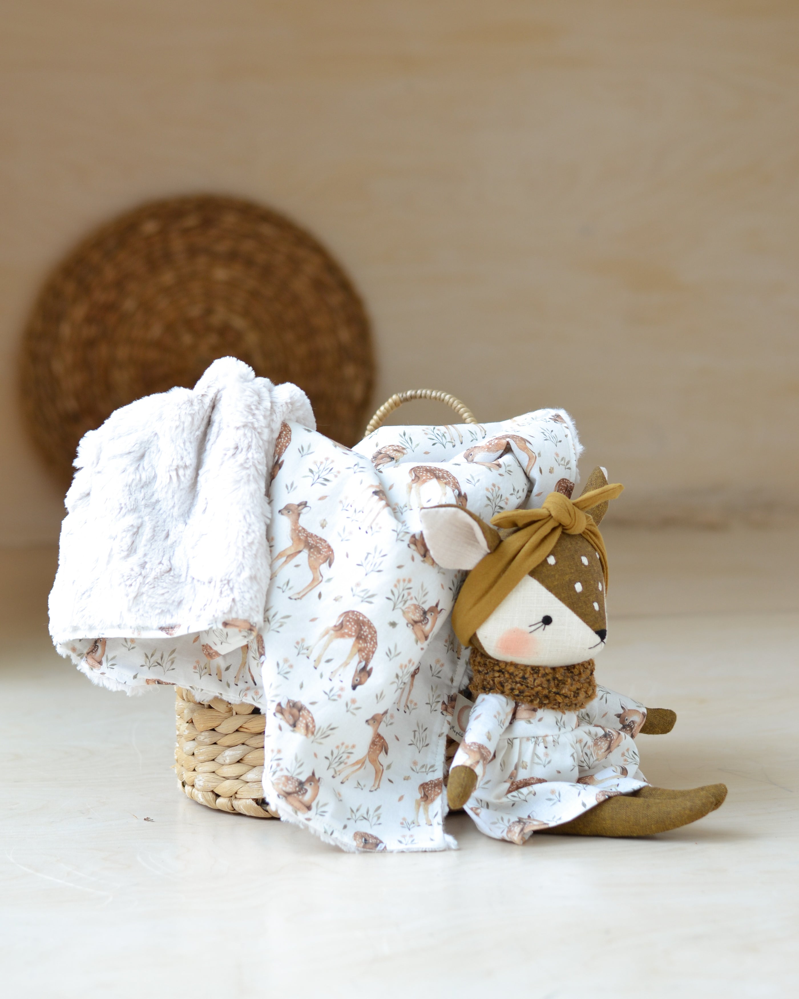 Fawn Blanket and Bunny Doll Duo | Decor and Bedding