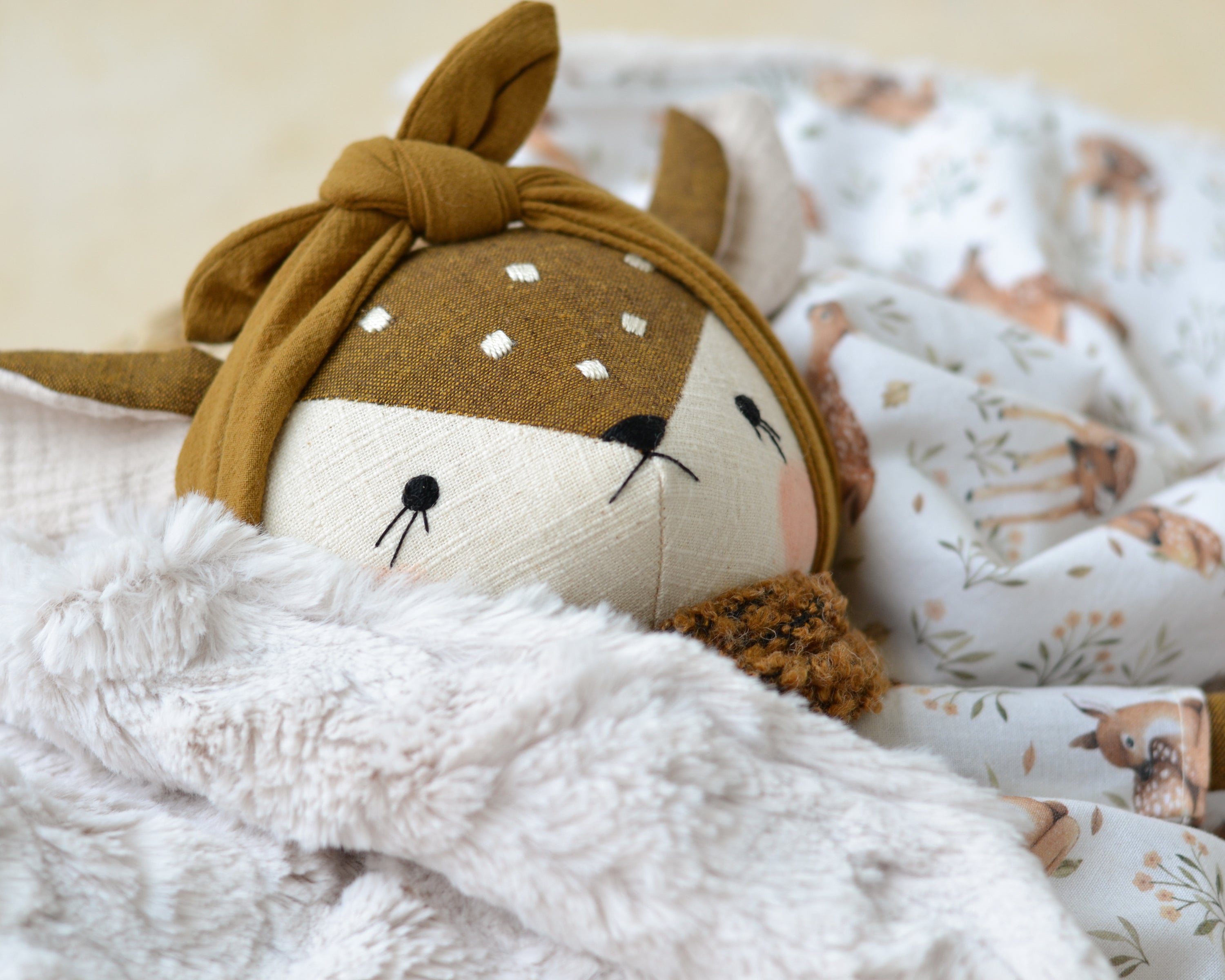 Fawn Blanket and Bunny Doll Duo | Decor and Bedding