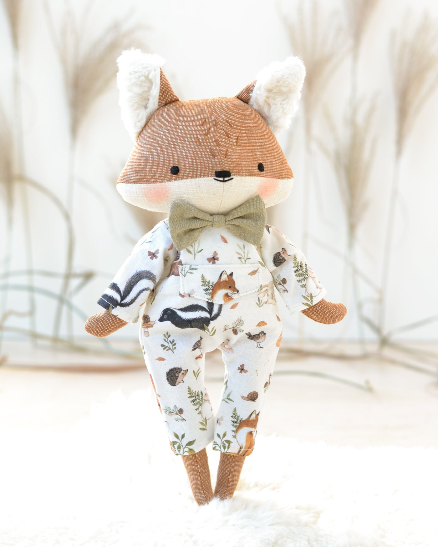 Cute Fox Plush Animal Toy - Canada & USA - Mes Petites Lunes
