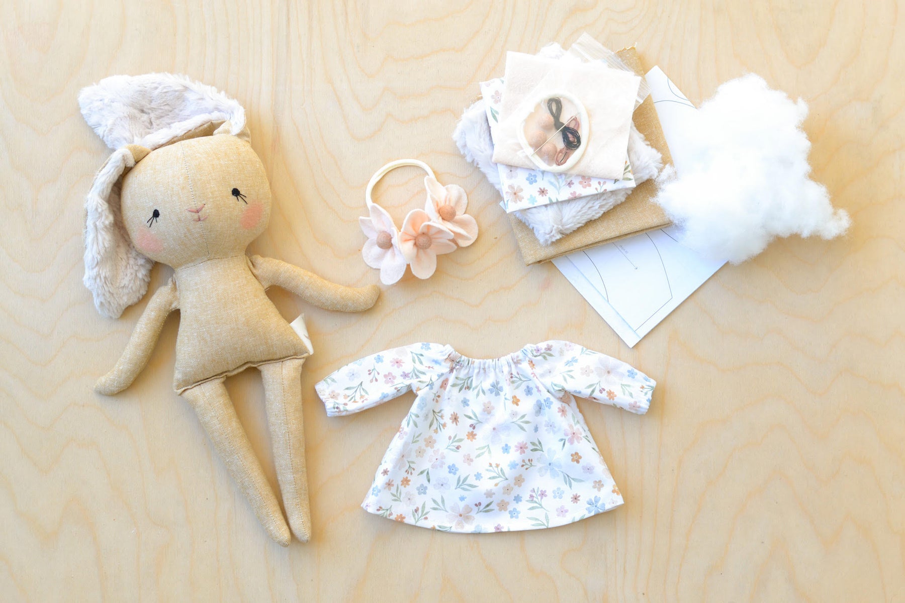 Sewing Kit - Jeanne Bunny Doll