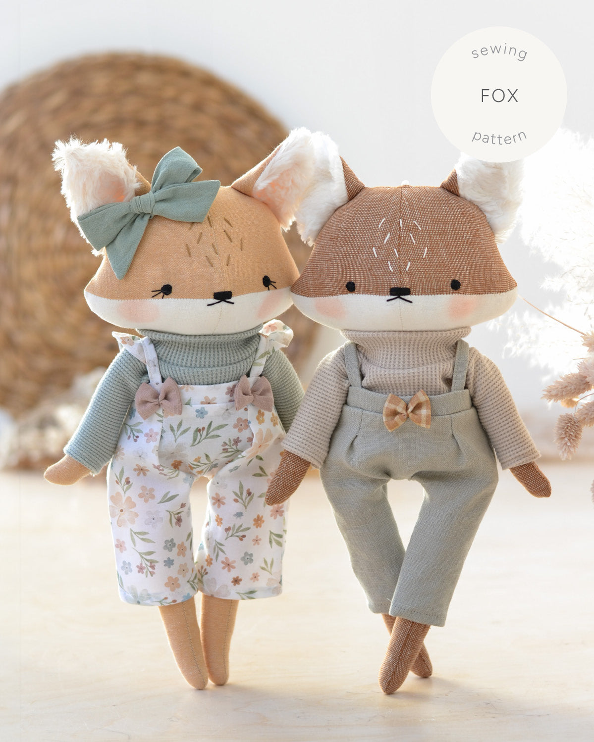 Fox Plush Sewing Pattern - Create Your Own - Mes Petites Lunes