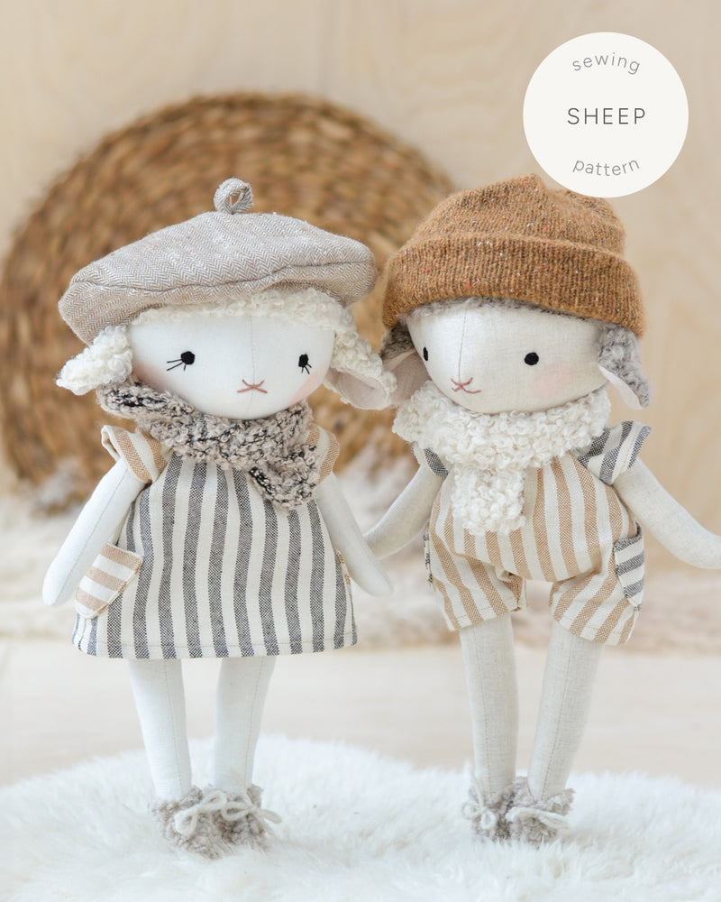 Sheep Plush Sewing Pattern - Easy DIY - Mes Petites Lunes