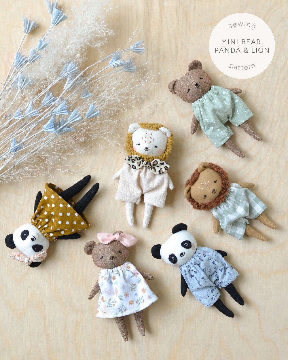 Cute and Easy Plush Animal Sewing Patterns - Mes Petites Lunes